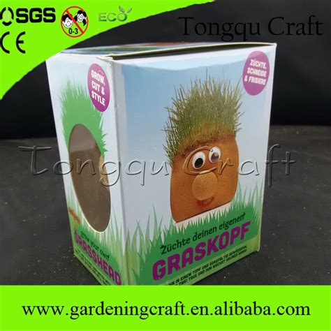잔디 머리 인형 미니 캔 식물 선물 아이 Buy 선물 아이 Product On