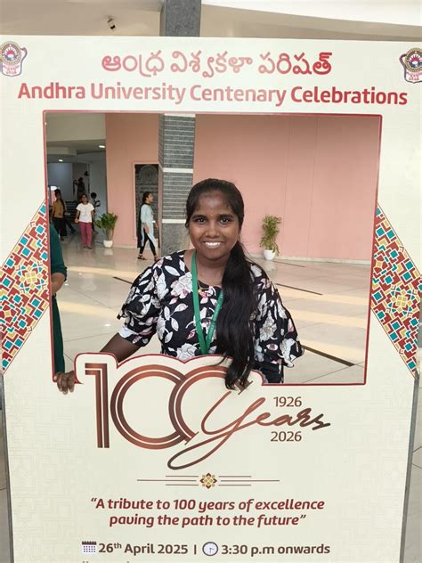 🌟 Centenary Of Andhra University 1926 ♾️ 🌟 Golagana Satyavathi