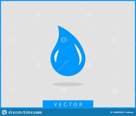 Drop Water Icon Vector Isolated Design Element Stock Vector Illustration Of Glass Liquid