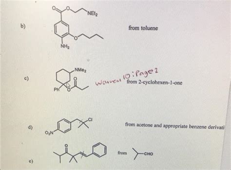 Solved Net B From Toluene Nh Nmez C Warren Page Chegg Com