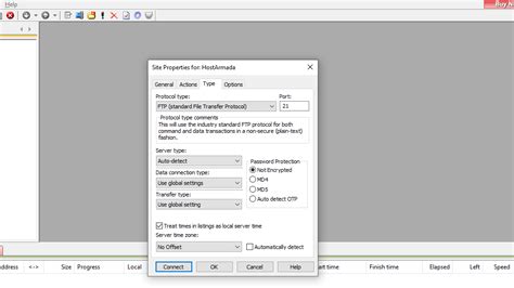 Configuring The CuteFTP Client HostArmada