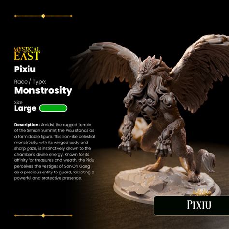 3d Printable Pixiu Presupported By Flames Maker