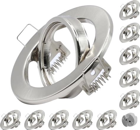 Joyinled 10 Pack Round Recessed Spotlights Trim Ring Fitting Gu10 Light