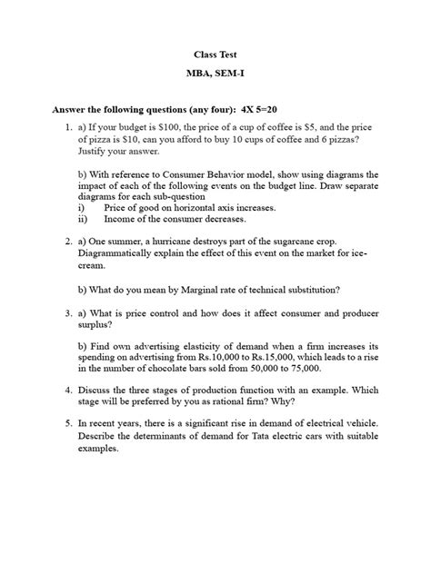 Class Test Pdf
