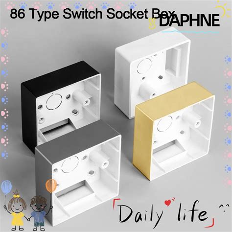 DAPHNE HOME Switch Socket Box PVC On Wall Mount Switch And Socket Apply Wall Surface Junction
