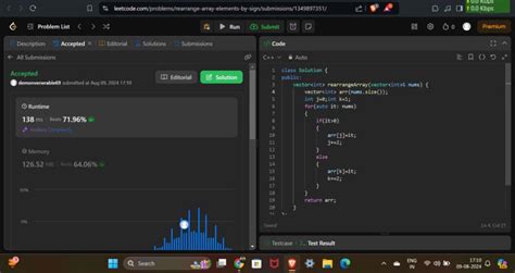 100daysofcode Leetcode Day7 Rearrangearraybysign Nextpermutation