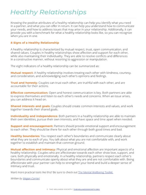 Healthy Relationships Worksheets Pdf Communication Behavioural