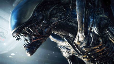 Lightsaber Xenomorph Alien Movie Darkness Screenshot Macro