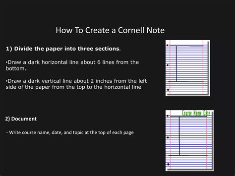 Cornell Note Taking System Pptx