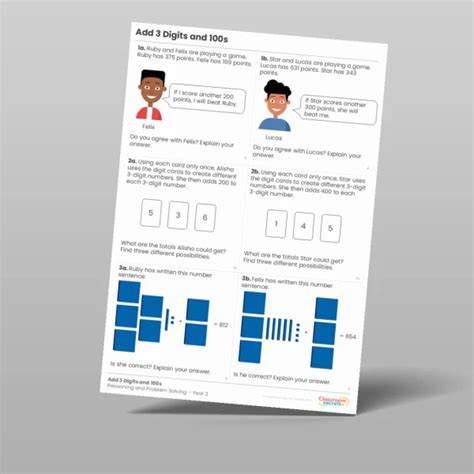 Ks2 Year 3 Maths Cs Maths Scheme Add 3 Digits And 100s Resources