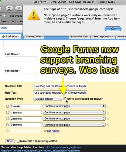 Branching Surveys And Self Grading Quizzes In Google Forms Google