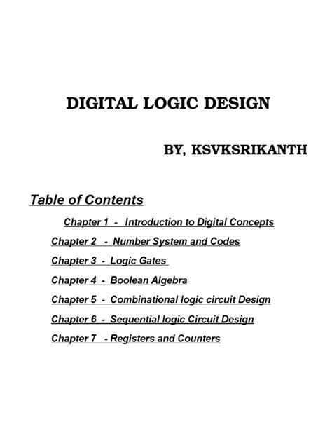 digital logic design notes pdf boolean algebra teaching mathematics