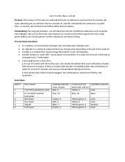 Exploring Acids Bases And PH In Lab Setting Course Hero