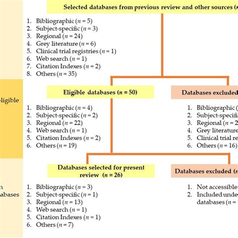 Summary Of Results At Each Stage Of Selecting Databases For The Present Download Scientific