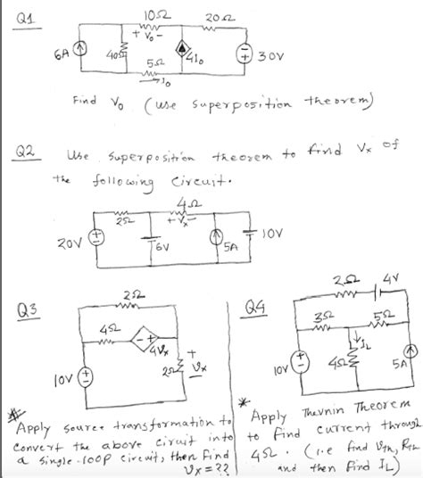 Solved Find V0 Use Superposition Theorem Use Superposit Chegg