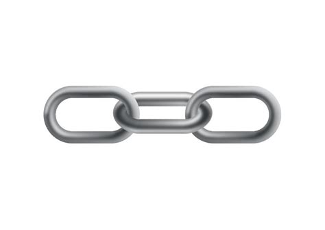 Metal Chain Links Vector Illustration