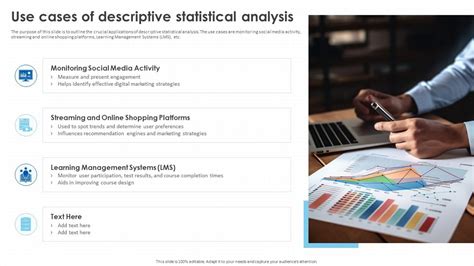 Statistical Analysis Techniques Use Cases Of Descriptive Statistical Analysis Ppt Sample