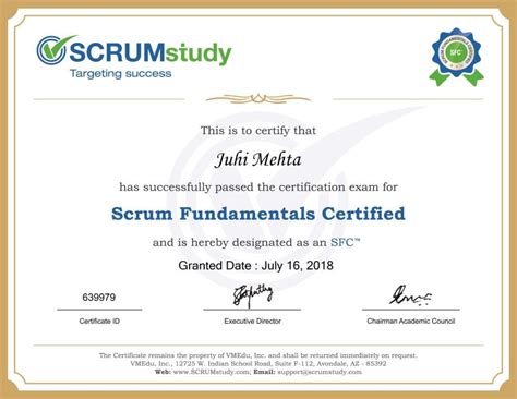 Juhi Mehta On Linkedin Scrumfundamentalscertified Certification 13 Comments