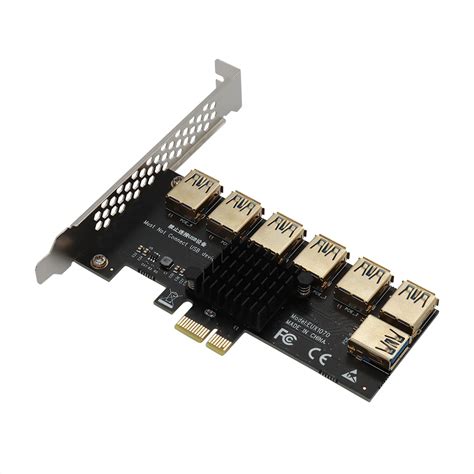 Pci Express Multiplier Pci E 라이저 카드 광부 라이저 어댑터 익스텐더 용 그래픽 카드 용 1 ~ 7 Lot Usb 30 포트 어댑터