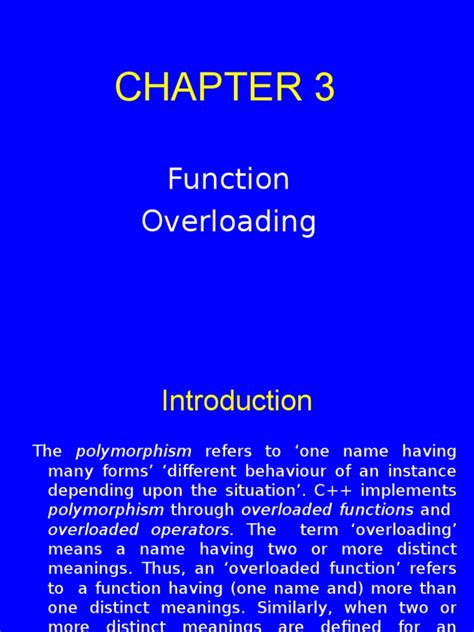 C Function Overloading Guide Pdf Parameter Computer Programming Integer Computer Science