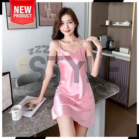 Jual Zzzstyle Baju Tidur Seksi Baju Rumah Santai Sexy Dress Tidur Bahan