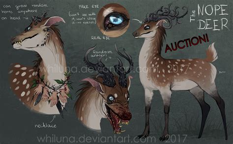 Nope Deer By Whiluna Creature Concept Art Not Deer Cryptid Art