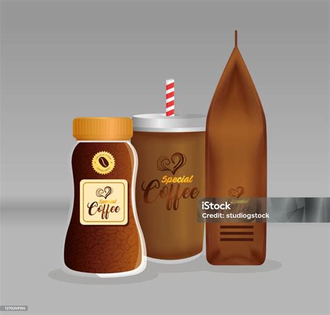 브랜딩 모형 커피숍 기업 아이덴티티 모형 가방 종이 일회용 및 병 유리 스페셜 커피 0명에 대한 스톡 벡터 아트 및 기타 이미지 0명 가방 공예 Istock