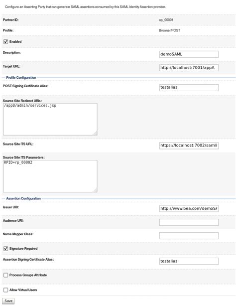 Tech Guido Configuring Single Sign On Using Saml In Weblogic Server 1221