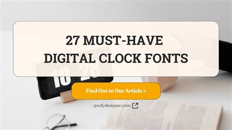 27 Unique Digital Clock Fonts That Will Add Style To Your Screens