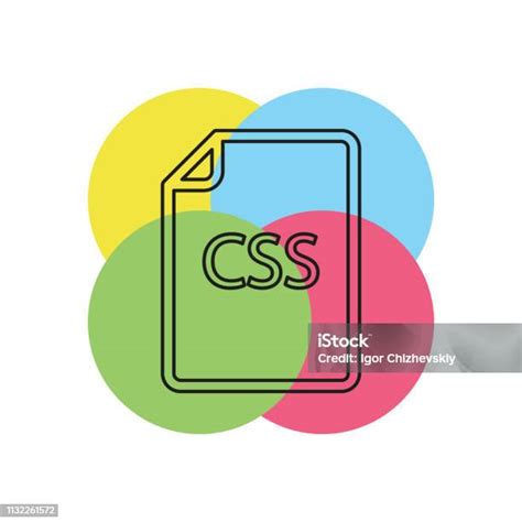 Download Css Document Icon Vector File Format Stock Illustration
