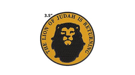 Lion Of Judah Embroidered Patch Sassy Treasures