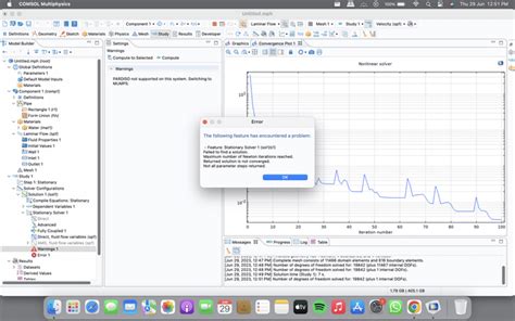 Solution Not Converging In Comsol Rcomsol