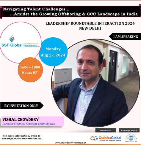 Vishal Chowdhry On Linkedin Pleased To Join Ssf Globals Leadership Roundtable Today To