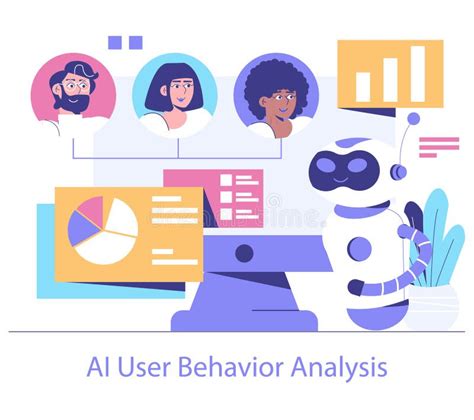 Ai Cybersecurity Flat Vector Illustration Stock Vector Illustration