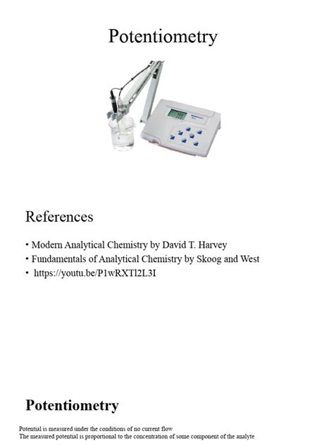 Potentiometry 1 Pdf Ph Salt Chemistry
