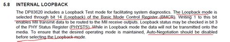 Dp83620 Loopback Question Interface Forum Interface Ti E2e