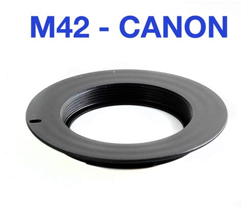M42 to Canon EOS EF adapter, no chip - SovietCameraStore.com