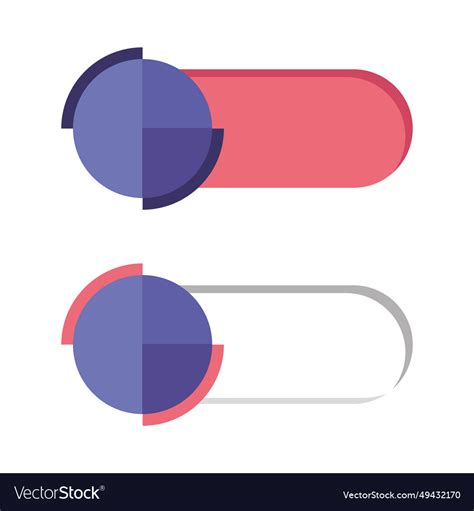 Ui Ux Element Buttons Digital Royalty Free Vector Image