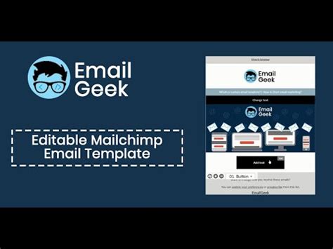 Editable MailChimp Template YouTube
