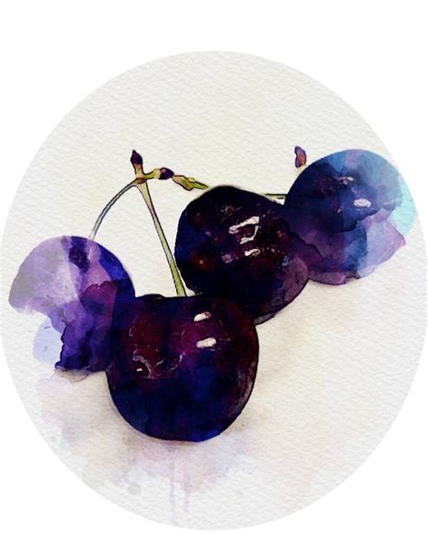 Blue Cherry By Hopejy Redbubble