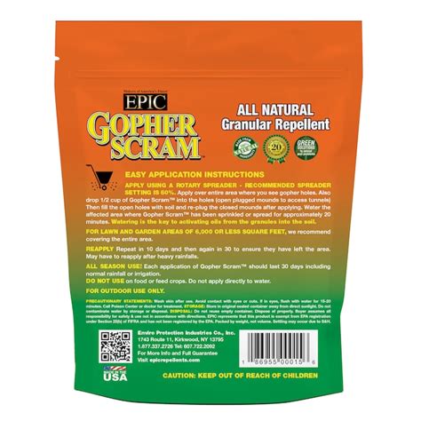 Enviro Protection Industries Co Scram Gopher Repellent 130040 At