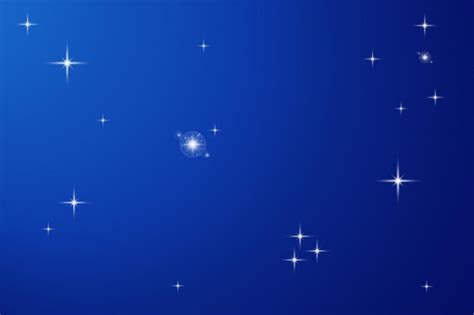 빛나는 별 요소가 있는 파란색 그라데이션 프리미엄 벡터