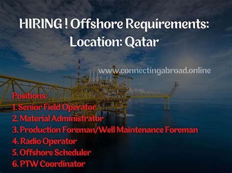 Hiring Offshore Requirements Location Qatar Connecting Abroad