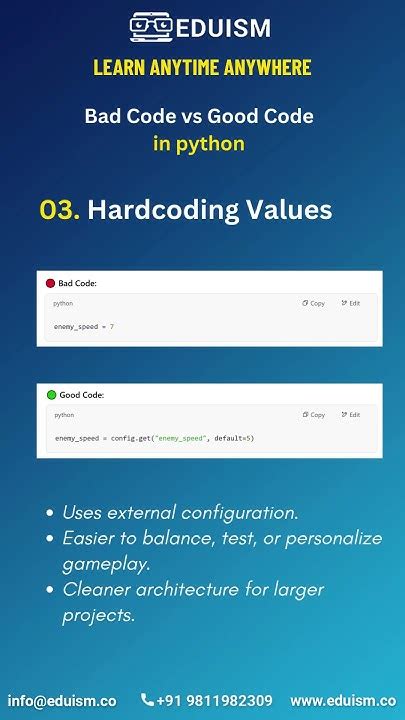 Bad Code Vs Good Code In Pythonpython Ai Pythonprogramming Coding Programminglanguage Ml