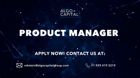 Video Algo Capital Group On Linkedin Product Manager