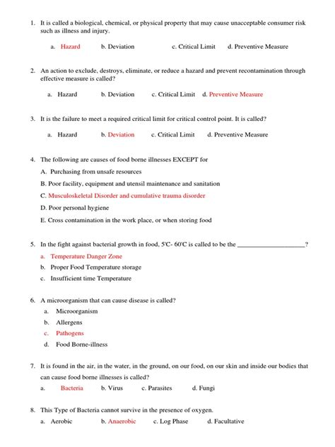 Answer Keys Hpc Pdf Oven Grilling