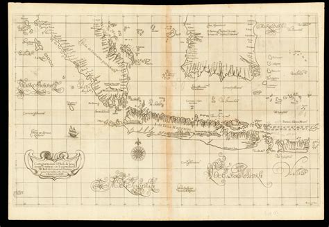 Carta Particolare Del Isole Di Iava Magg Re E Minore Con La Parte Austr Le Del Isole Di