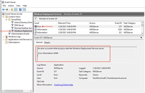 Unable To Start The Wds Service An Error Occurred While Trying To Start The Windows Deployment
