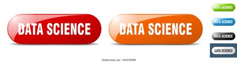 Data Science Button Sign Key Push Stock Vector Royalty Free