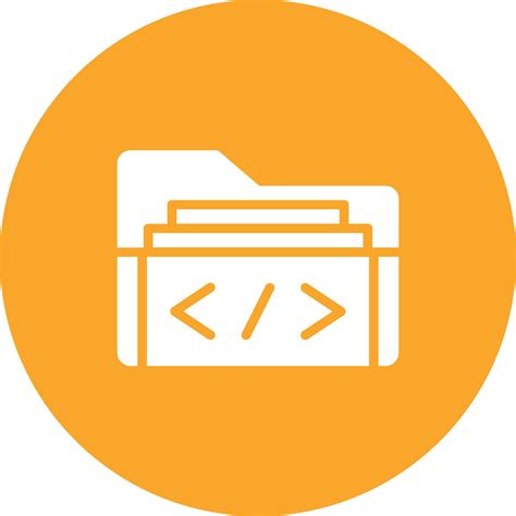 Coding Folder Vector Icon 37290570 Vector Art At Vecteezy